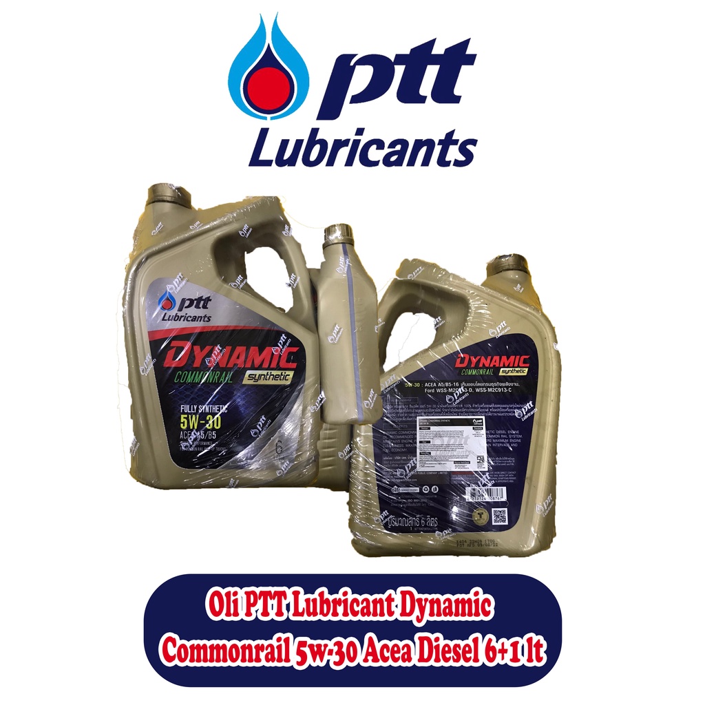 Jual oli ptt lubricant dynamic commonrail 5w-30 acea diesel 6+1 lt -66435 | Shopee Indonesia