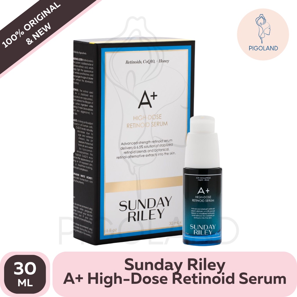 Jual Sunday Riley A+ High-Dose Retinoid Serum 30 ml Retinol Set ...