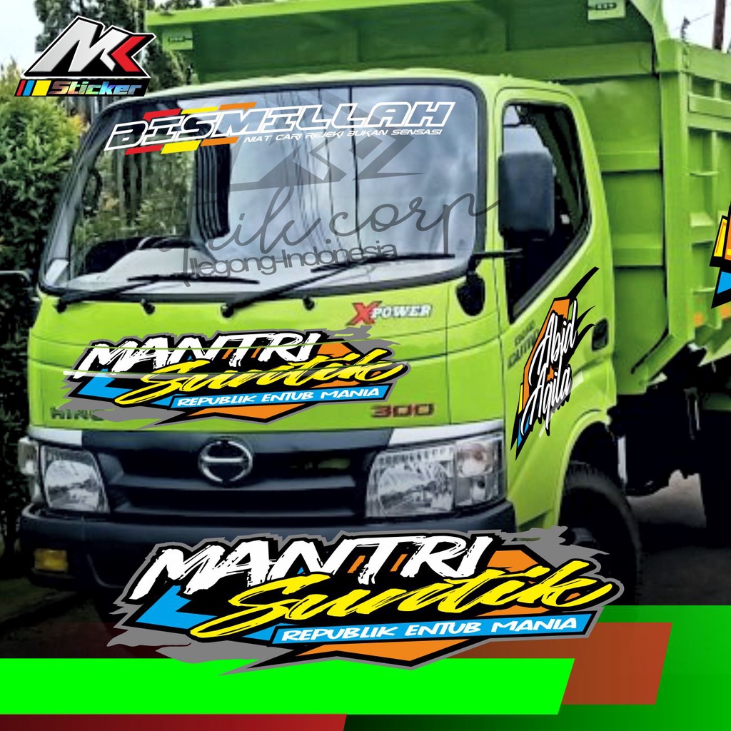 Jual STICKER KABIN DEPAN TRUK CANTER, GIGA, DUTRO DESAIN BISA REQUEST ...