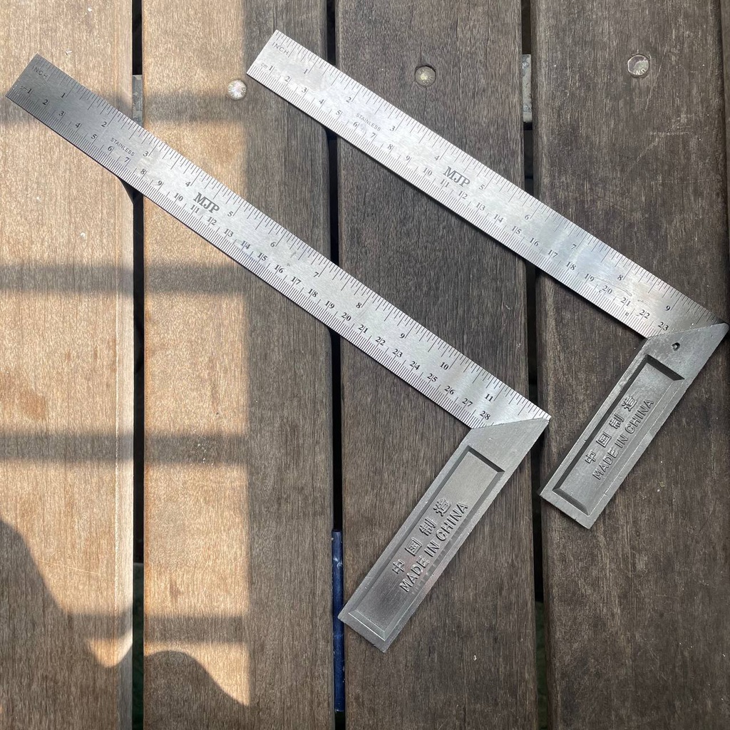 Jual Penggaris Siku Tukang 25 30 cm - 10 12 inch Meteran Pasekon Besi ...