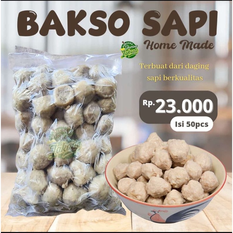 Jual Bakso Sapi Home made isi 50pcs | Shopee Indonesia