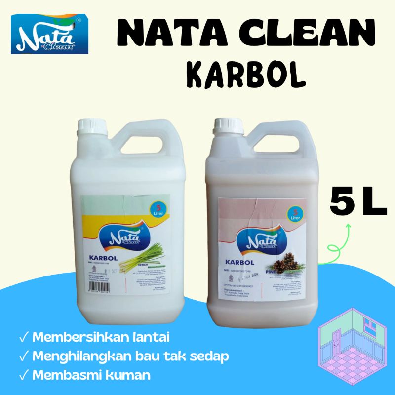 Jual Karbol Nata Clean Pembersih Lantai dan Kamar Mandi | Shopee Indonesia