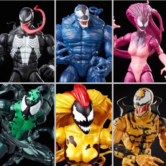 Jual [Hasbro] Set of 6 Marvel Legends Venom/Riot/Agony/Lasher/Scream ...