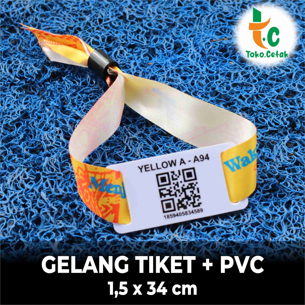 Jual GELANG EVENT / GELANG TIKET LANYARD BAHAN SATIN PVC 1 SISI CUSTOM ...