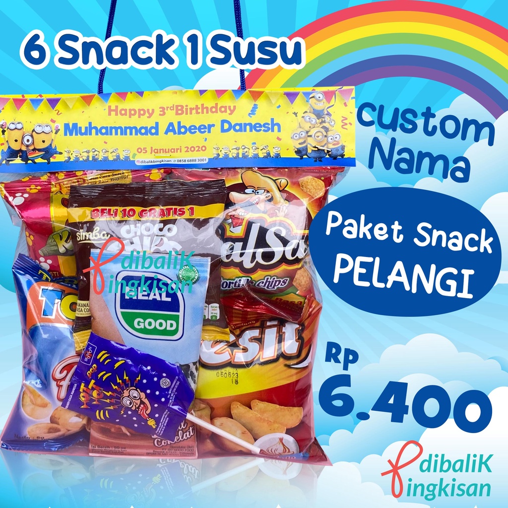 Jual PAKET SNACK ULANG TAHUN ANAK PELANGI / KHITAN / SUNAT / BINGKISAN ...