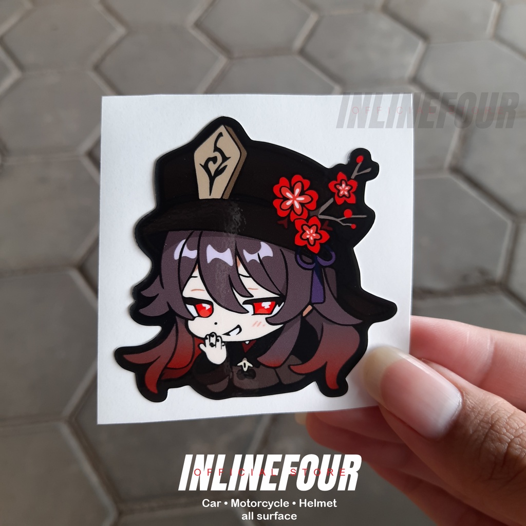 Jual Stiker Genshin Impact - Hu Tao - Sticker Anime Hologram Hutao Wibu ...