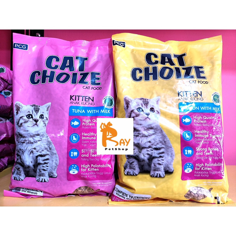 Jual Cat Choize Kitten 1kg Tuna Salmon with Milk Freshpack - Makanan ...