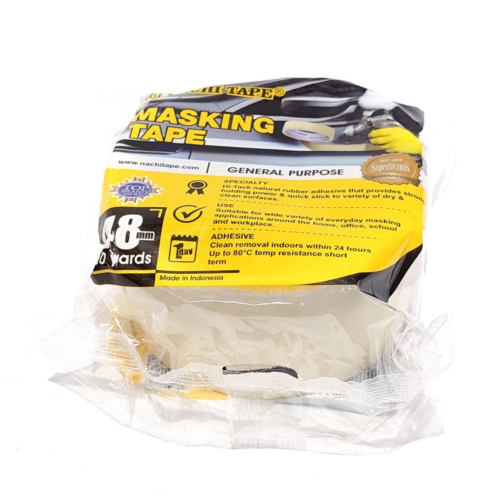 Jual Isolasi Dico Duco Lakban Kertas Masking Tape Nachi 48 mm x 20 Y ...