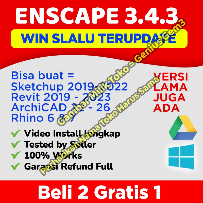 Jual Enscape Terbaru WIN | Shopee Indonesia Jual Enscape Terbaru WIN | Shopee Indonesia