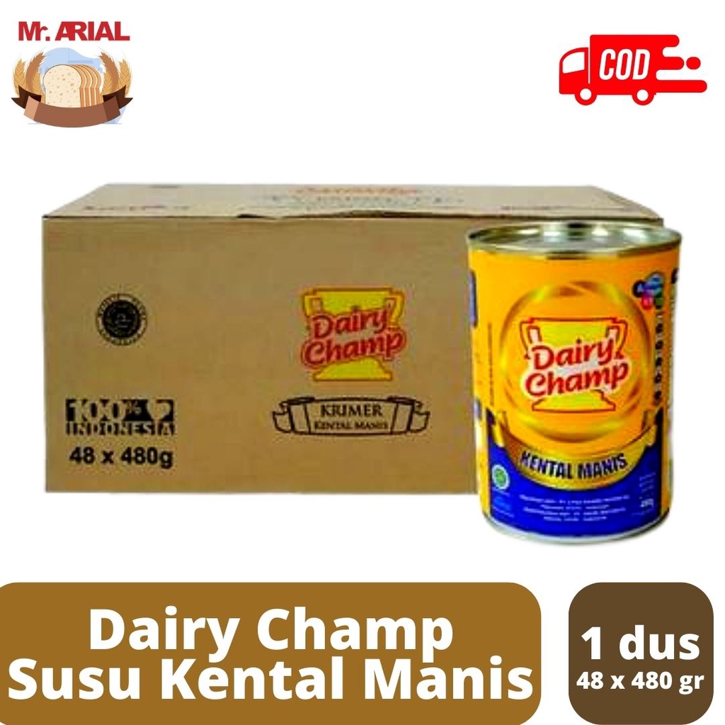 Jual Dairy Champ Susu Krimer Kental Manis / SKM Dairy champ 48X500gr ...