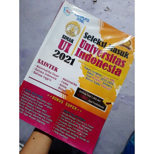 Jual Preloved Kampung Soal SIMAK UI SAINTEK | Shopee Indonesia