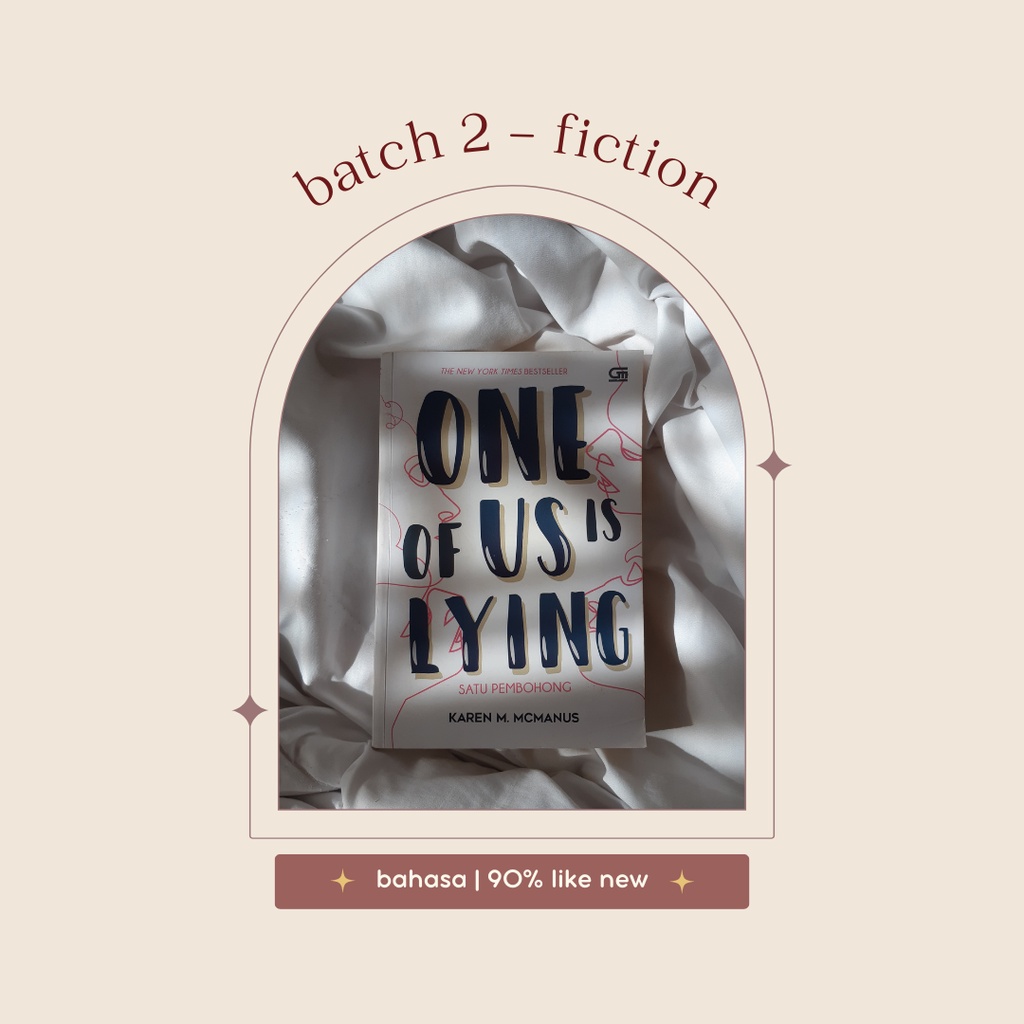Jual Preloved One of Us is Lying Novel | Shopee Indonesia