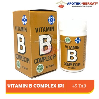 Jual Vitamin B COMPLEX IPI Botol isi 45 tablet - Vit B Kompleks ...