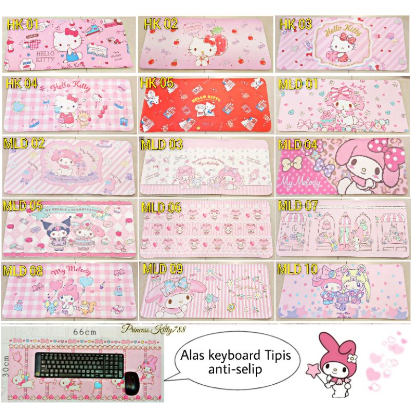 Jual ALAS KEYBOARD PANJANG MURAH BAHAN TIPIS ANTI SELIP (30X66) ALAS ...