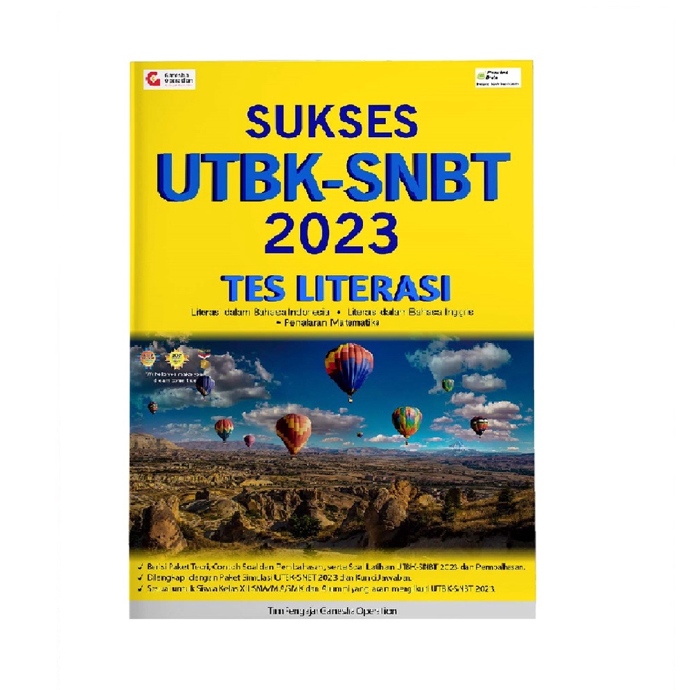 Jual SUKSES UTBK-SNBT 2023: TES LITERASI GANESHA OPERATION | Shopee ... Jual SUKSES UTBK-SNBT 2023: TES LITERASI GANESHA OPERATION | Shopee ...