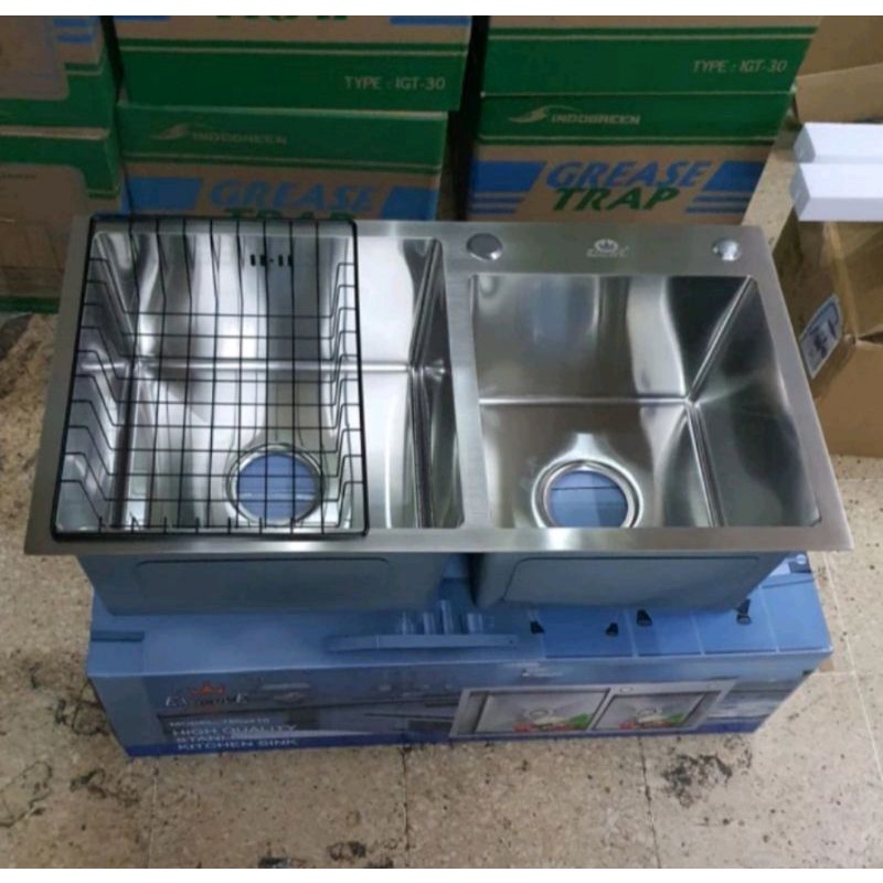 Jual kitchen zink GOLDEN HAND 7541 STAINLESS SUS 304/bak cuci piring ...