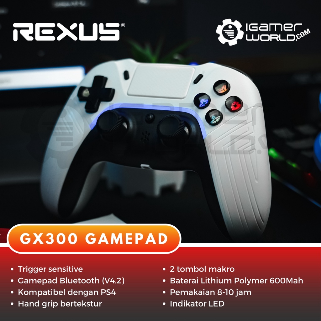 Jual Rexus Gladius GX300 Bluetooth Gamepad / Joystick / Stick | Shopee ...