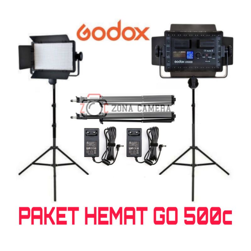 Jual Paket HEMAT Godox 500c LED Video Light Panel lighting 500 C Lampu ...