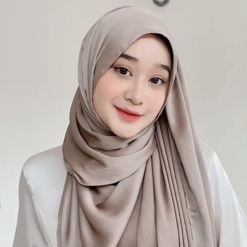 Jual Pasmina silk satin texture garis |Pashmina Malay Satin Crincle Silk | Malay Silk Luxury ...