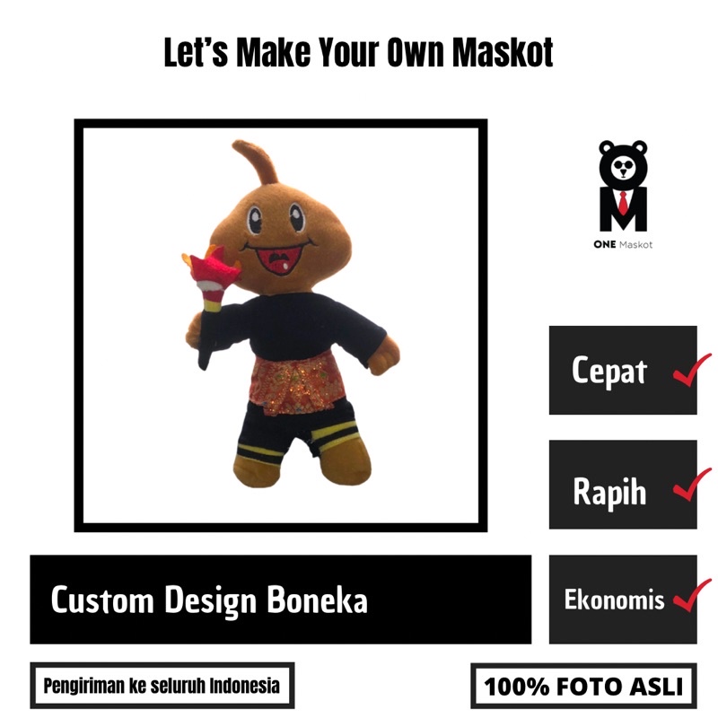Jual Jasa Produksi Boneka Maskot Karakter Custom | Shopee Indonesia