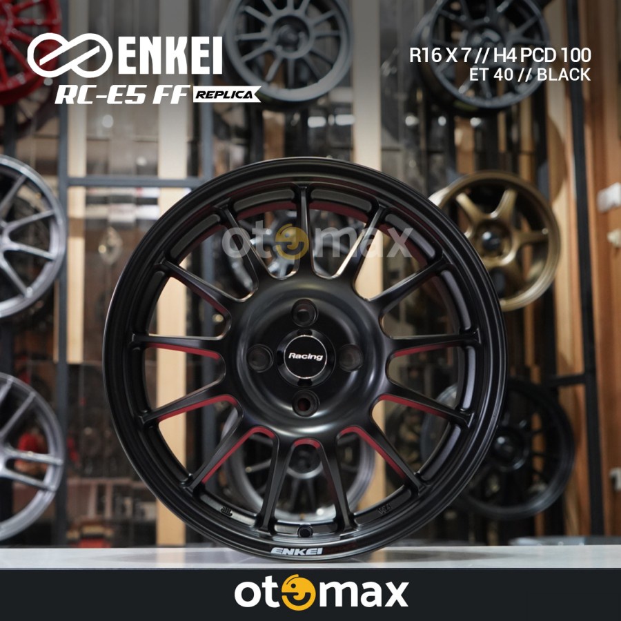 Jual Velg Mobil Enkei RTC Ring 16 Matt Black | Shopee Indonesia