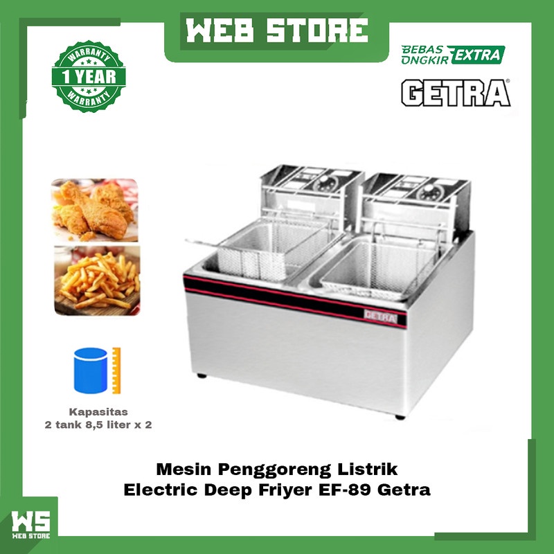 Jual Mesin Penggoreng Listrik 8.5Lx2 Electric Double Deep Fryer EF-89 ...