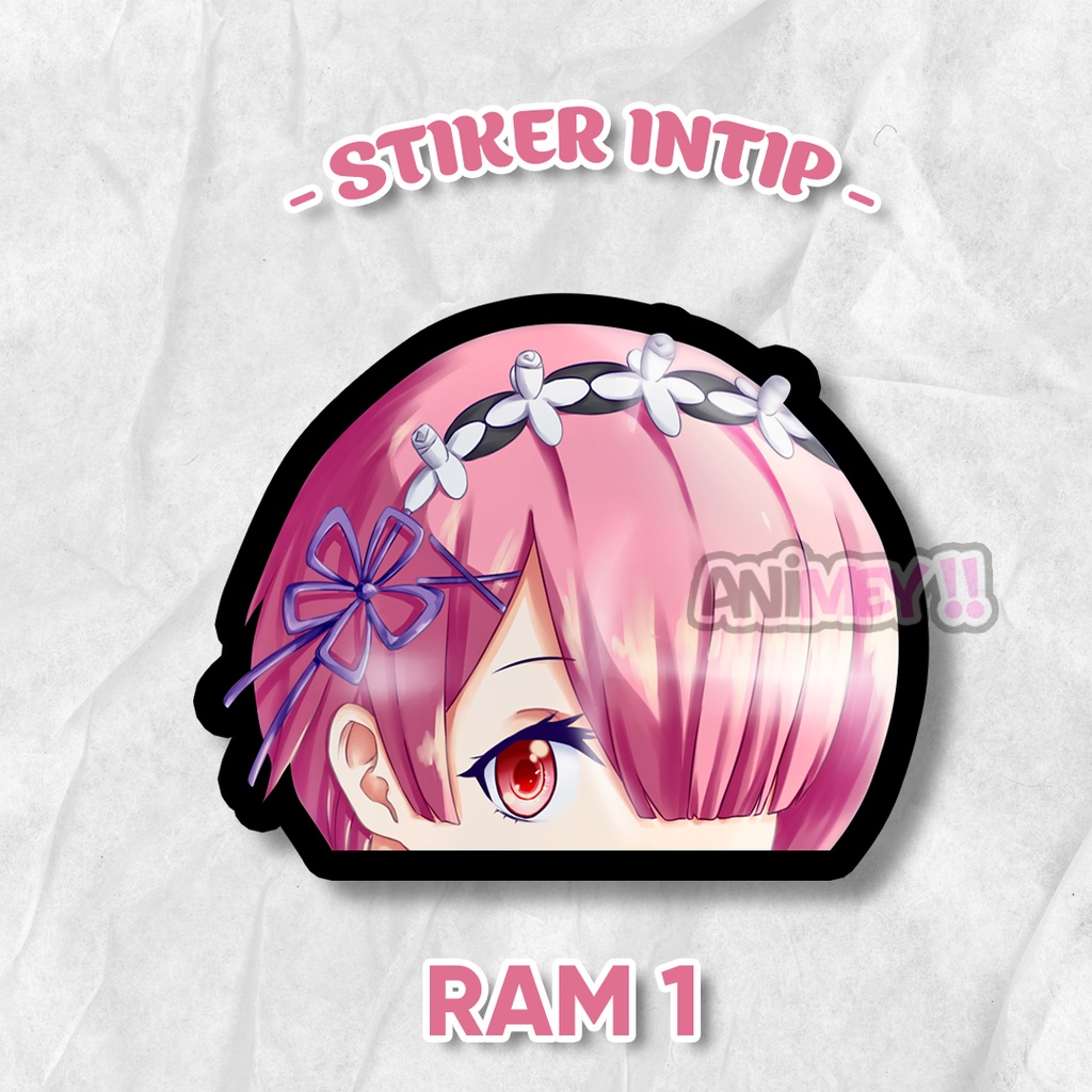Jual Stiker Intip Ram Re Zero / Sticker Anime Waterproof | Shopee Indonesia