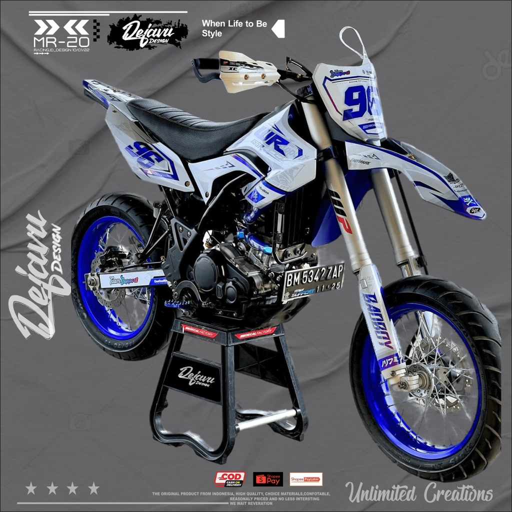 Jual Stiker Atau Decal WR155 Full Body Variasi Decal WR Supermoto ...