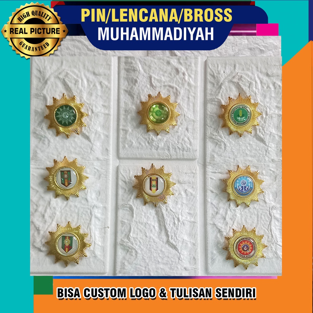 Jual PIN/BROS Ormas Muhammadiyah Bahan Kuningan -Terlengkap (Ready ...