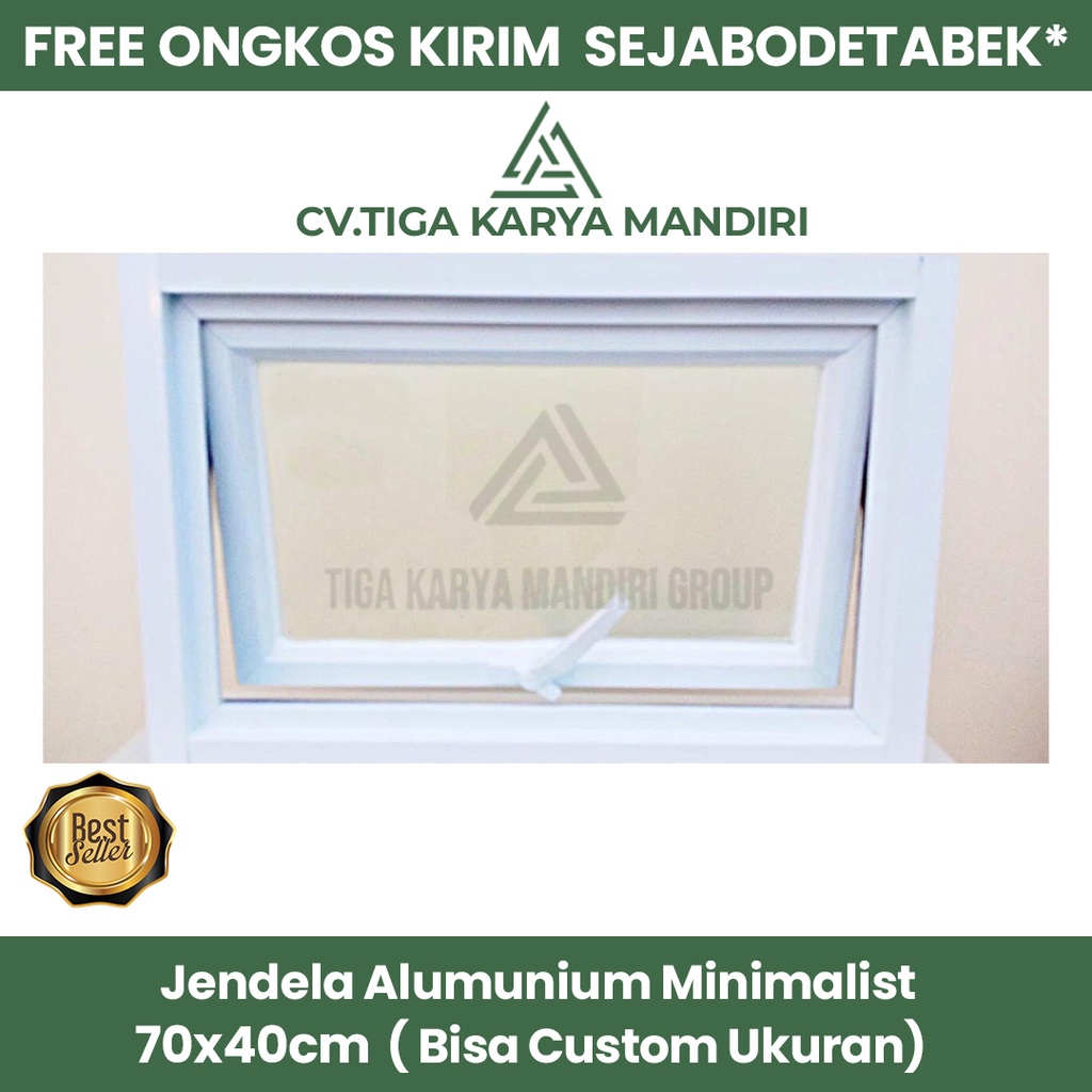 Jual Jendela Alumunium - 70x40 cm Aluminium Window Minimalis Bisa ...