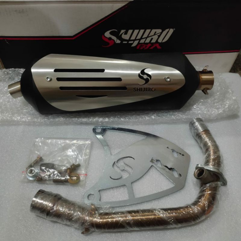 Jual Knalpot Shijiro Standar Racing Vespa Matic Sprint Primavera Mulus ...