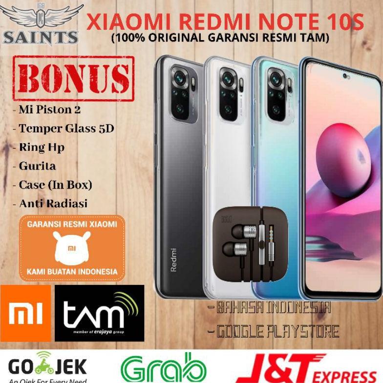 Jual Xiaomi Redmi Note 10s TAM Ram 8GB Rom 128GB 6/64 & 8/128 Garansi Resmi 15 Bulan | Shopee ...