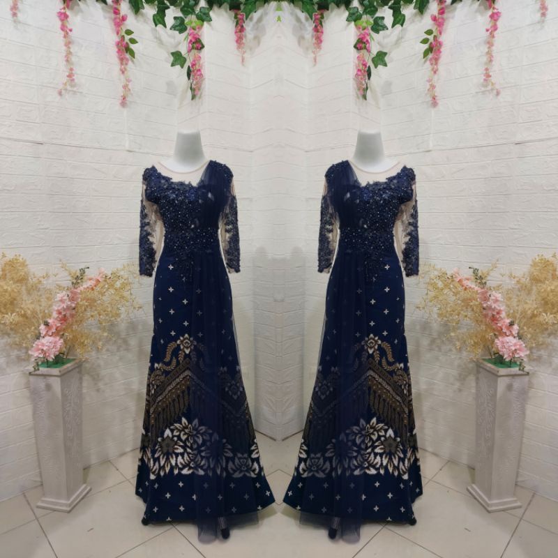 Jual GAUN DUYUNG BATIK STREET// BATIK MELAR//gaun pesta//gaun singer ...