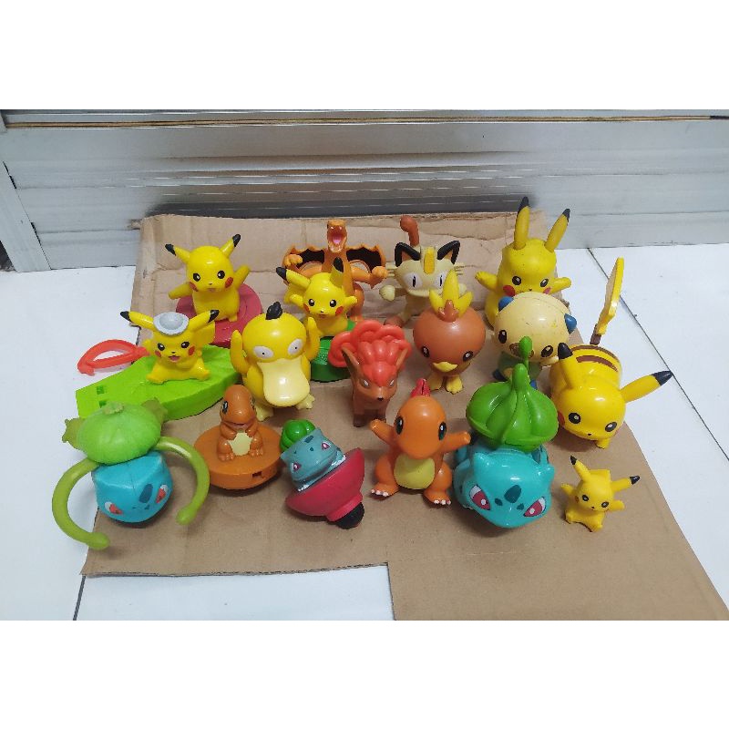 Jual Figure Pokemon Pikachu / Bulbasur / Charmender / Vulpix / Psyduck / Torchic / Meowth Mainan ...