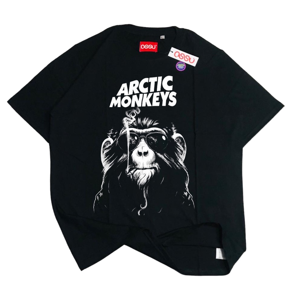 Jual HAPI BASIC "ARCTIC MONKEYS " T-Shirt | Regular T-shirt | Stone Wash Washing Washed | Kaos ...
