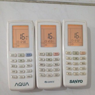 Jual REMOT AC MEREK AQUA/GREE/SANYO YV1FB7 ORIGINAL | Shopee Indonesia