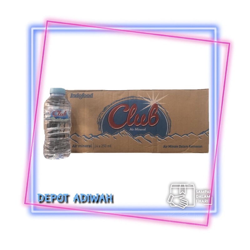 Jual Club botol/pet 250ml per karton (khusus instant-sameday) | Shopee ...