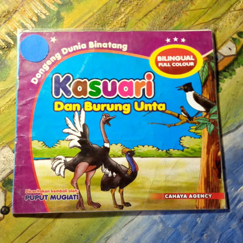 Jual Buku anak dongeng dunia binatang, Kasuari dan burung unta | Shopee Indonesia