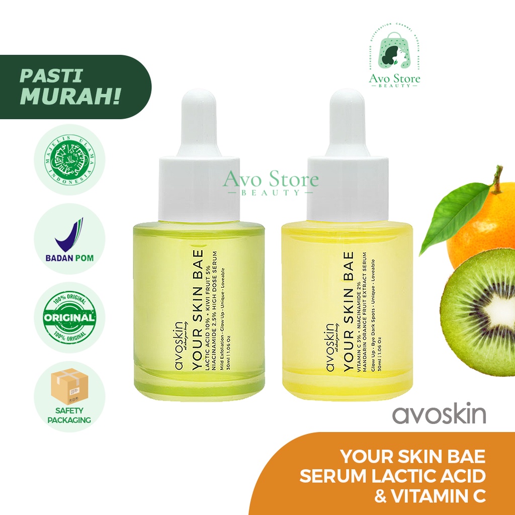 Jual BUNDLING Avoskin Your Skin Bae Serum Lactic Acid 30ml + Serum ...