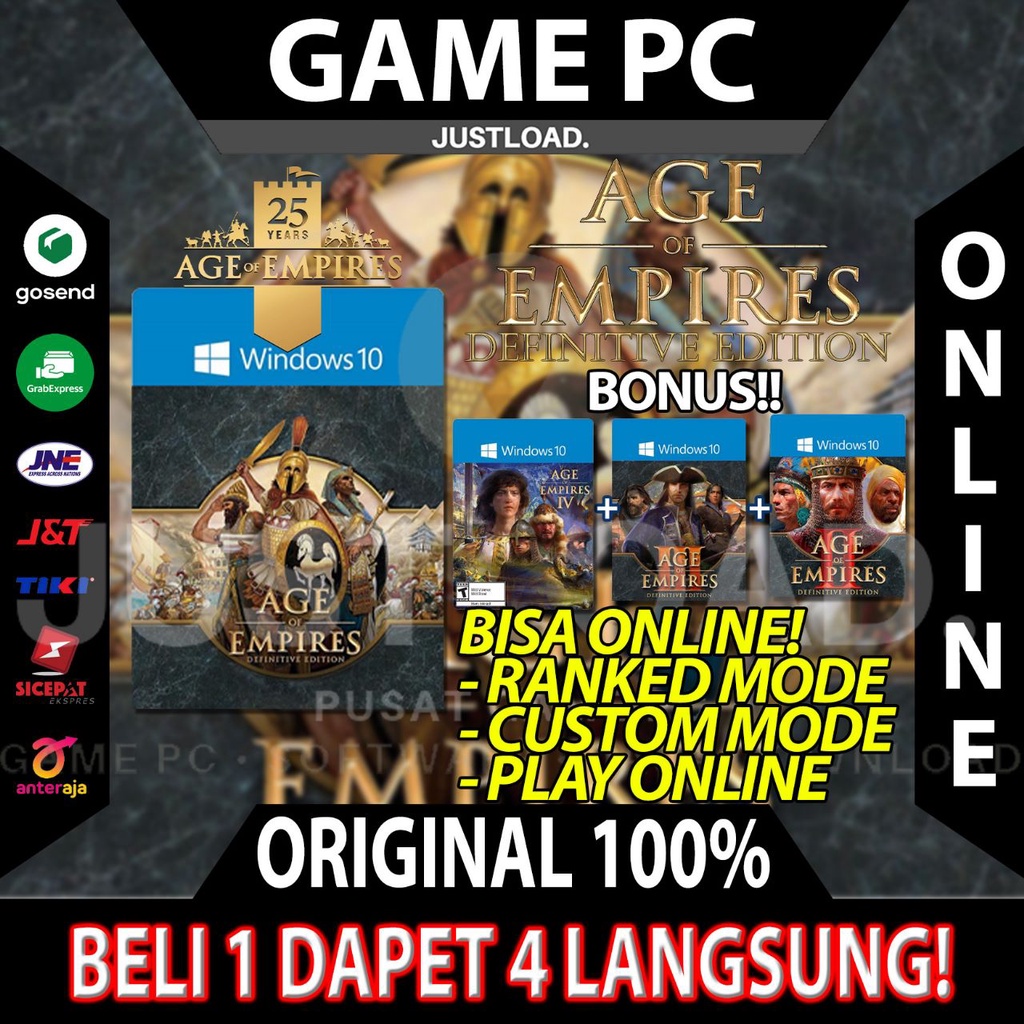 Jual AGE OF EMPIRES 1 PC DEFINITIVE EDITION BISA ONLINE AOE I ORIGINAL ...