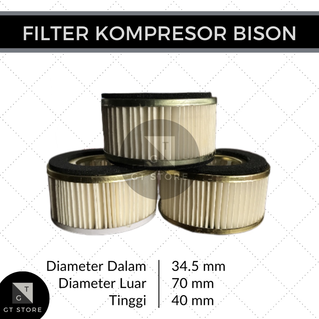 Jual Filter Element Kompresor Angin BISON 1/2 HP 1 HP 2 HP | Shopee Indonesia