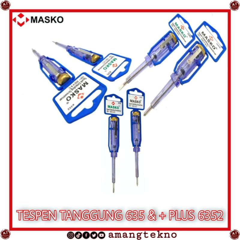 Jual MASKO TESPEN MAGNET / TEST PEN / OBENG TEST LISTRIK PLUS / MINUS ...