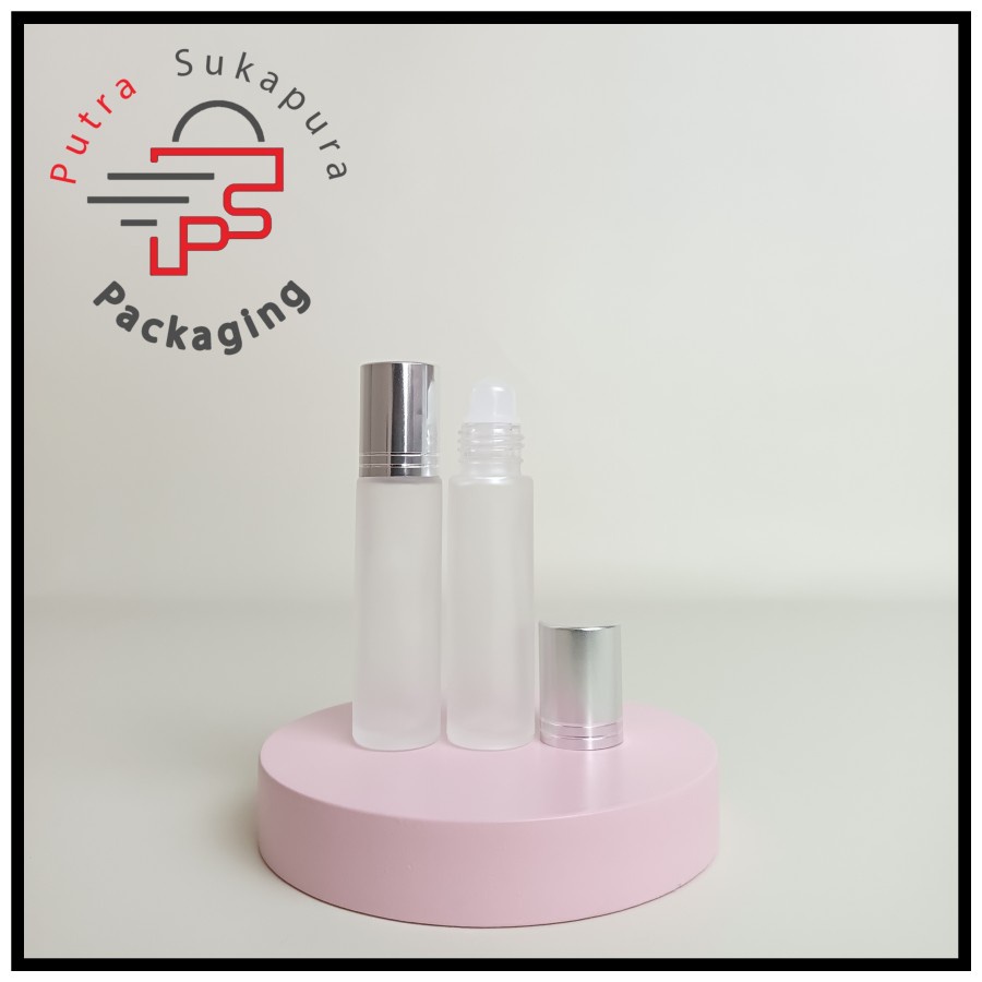 Jual botol roll on 10ml frosted kaca tutup silver bergaris | Shopee ...