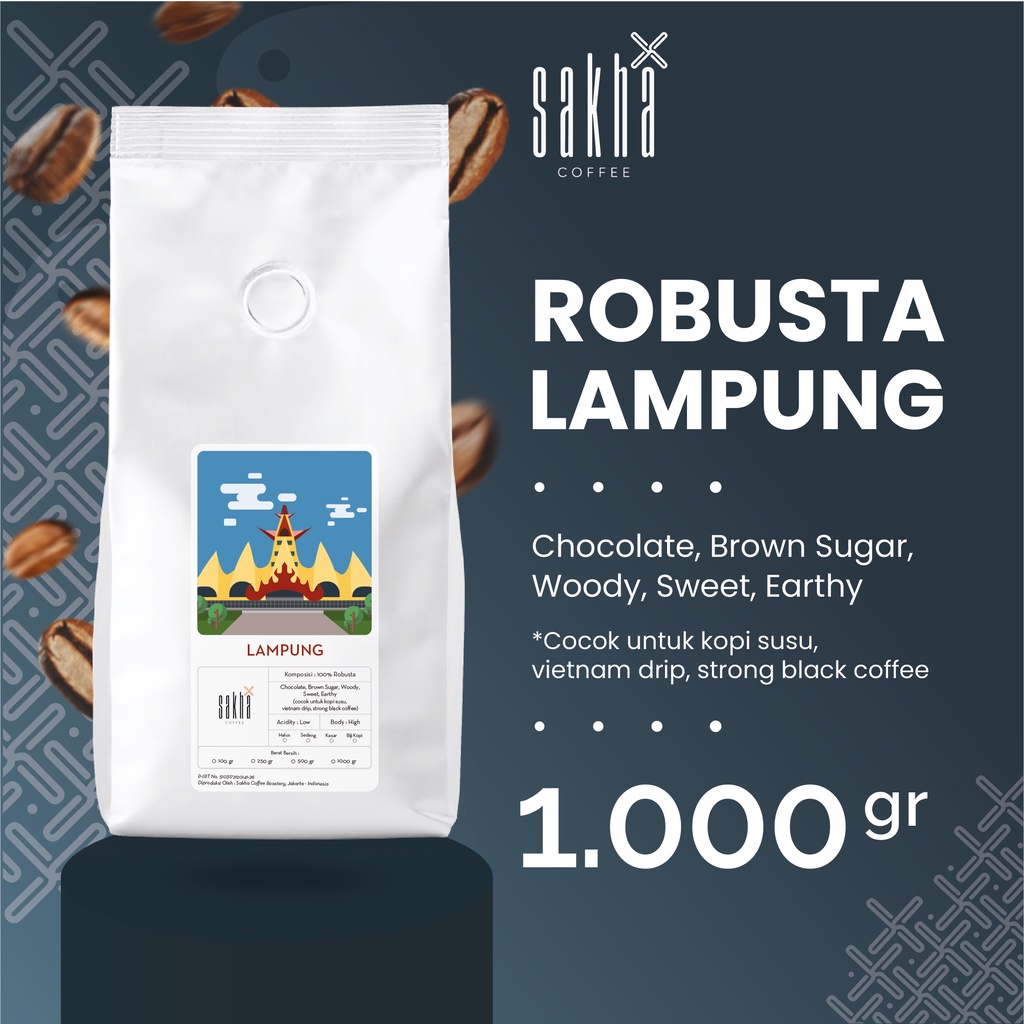 Jual Kopi Robusta Lampung Coffee Roast Bean Espresso Beans 1Kg Biji ...