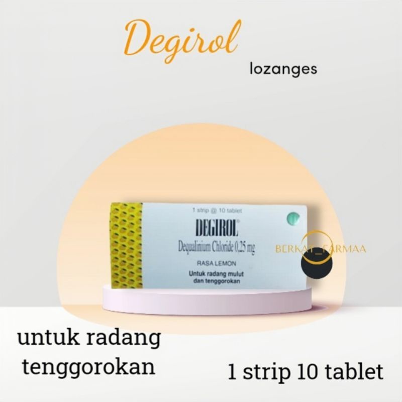 Jual DEGIROL Tablet Hisap - Sariawan - Radang Tenggorokan | Shopee Indonesia