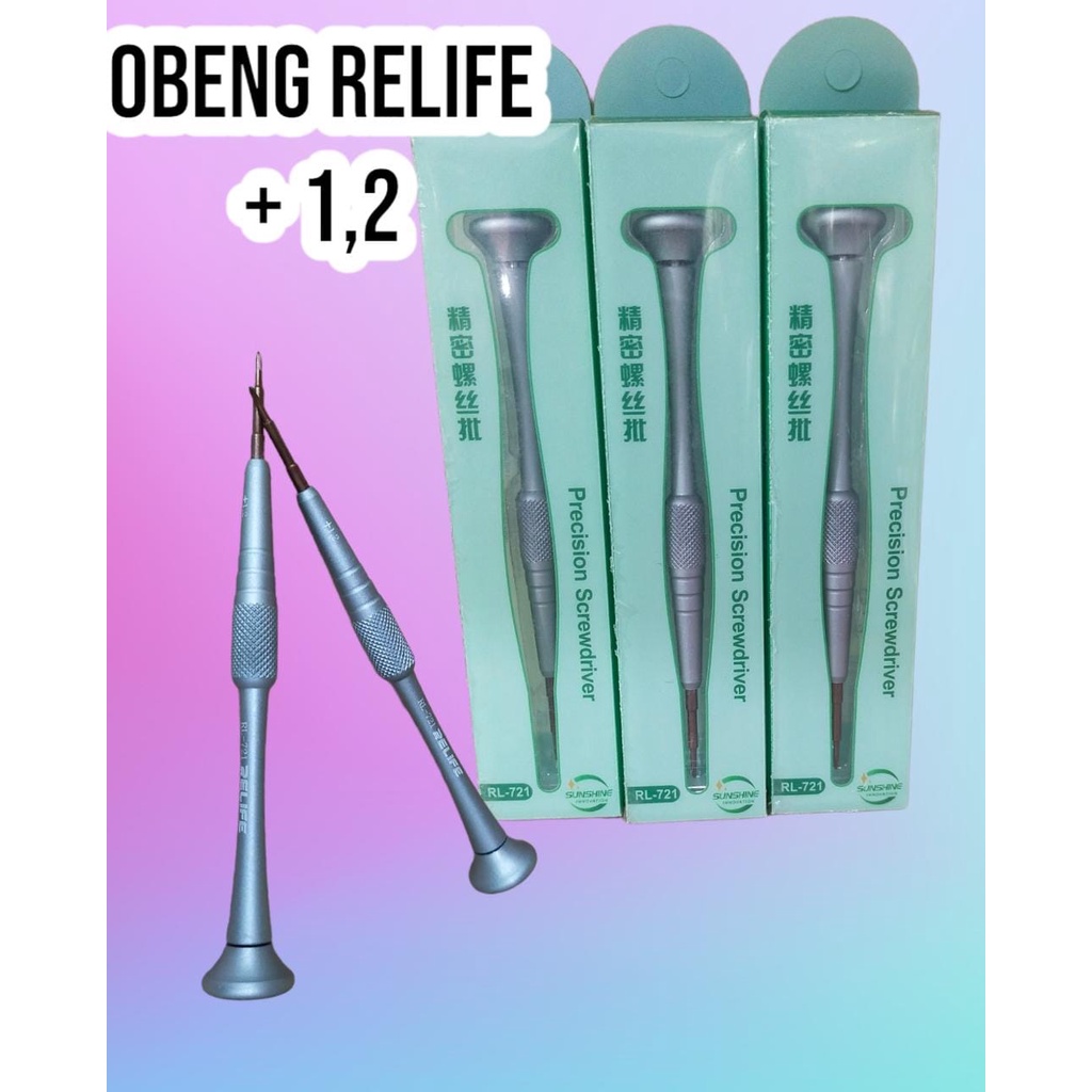 Jual OBENG + OBENG PLUS 1,2 ALAT PEMBUKA HP RELIFE | Shopee Indonesia