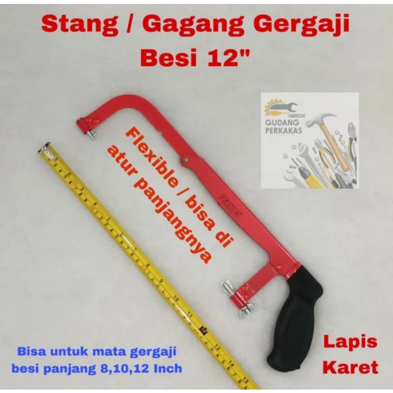 Jual Stang Gergaji Besi 12" Gagang Karet RRT - Stang Handel Geraji Besi ...