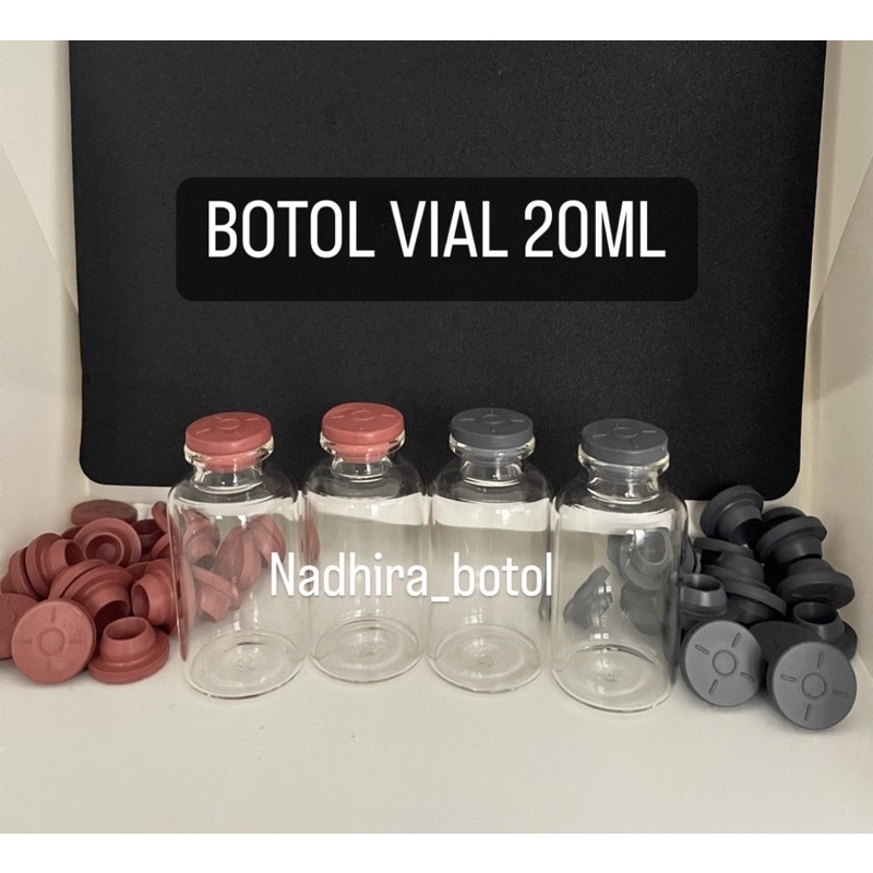 Jual Botol vial 20ml / Botol kaca 20ml | Shopee Indonesia