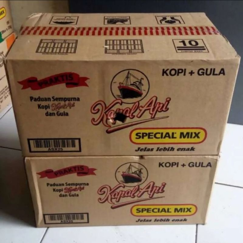 Jual Kardus bekas kopi kapal api uk 23x27x23cm | Shopee Indonesia