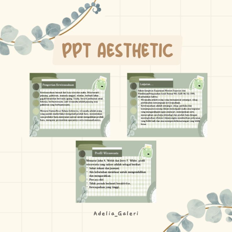 Jual Template PPT HYPERLINK| Presentasi Powerpoin Aesthetic Profesional ...